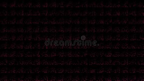 Magenta Red Color Hi Tech Circular Dots Abstract Design Half Tone Slow Motion Futuristic