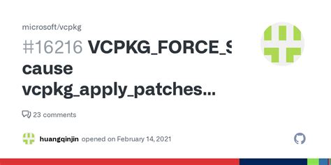 Vcpkgforcesystembinaries Cause Vcpkgapplypatches Error On Windows