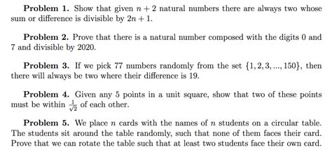 Problem 1 Show That Given N 2 Natural Numbers