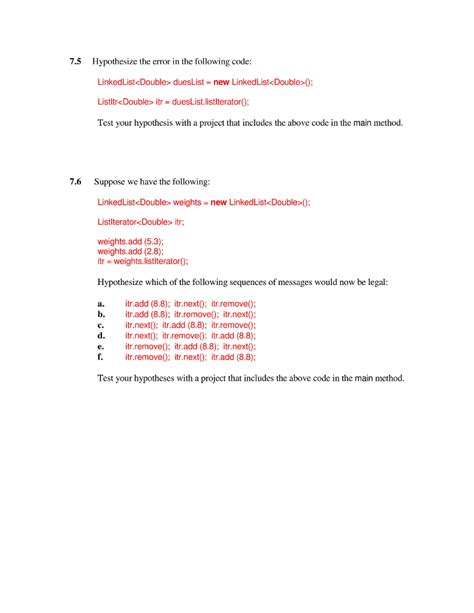 Solved Concept Exercises In The Singlylinkedlist Class
