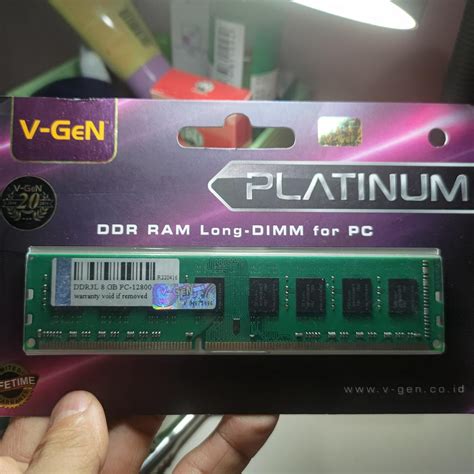 Jual Dimm Ram Vgen V Gen Platinum 8gb Ddr3l 12800 Resmi Shopee Indonesia