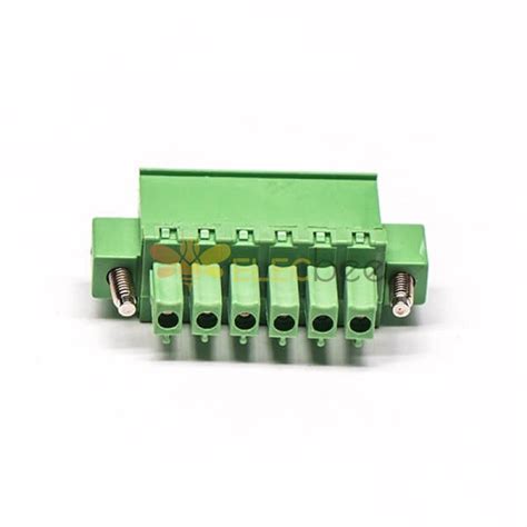 Green Screw Terminal Connector Straight Clamp Type Pluggable Connector