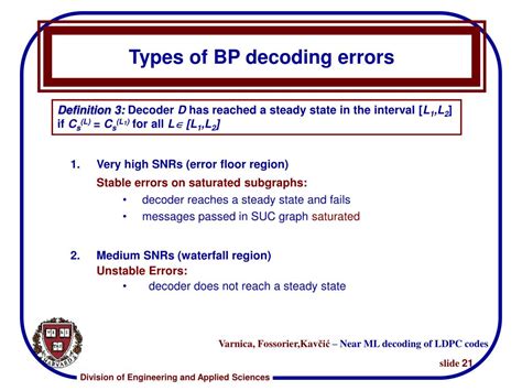 ppt belief propagation with information correction near maximum likelihood decoding of ldpc