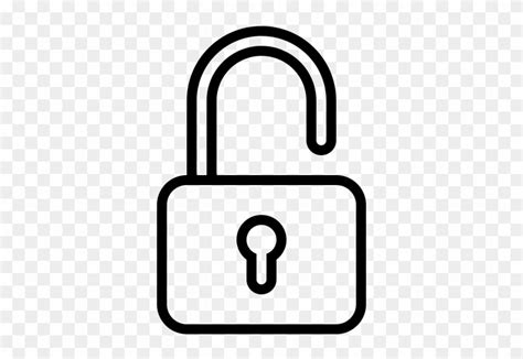 Lock Open Open Lock Password Icon Locked Icon White Png Full Size