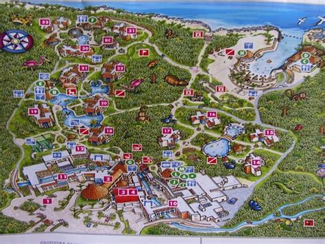 Mapa De Xcaret Map Of Xcaret Rivieramaya Cancun El