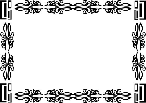 The Illustrations And Clipart A Black And White Frame Vector Art At Vecteezy