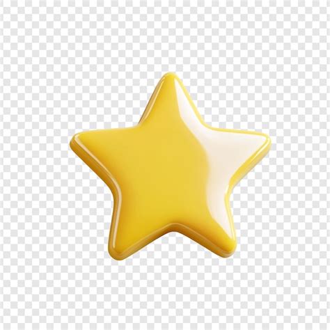 반이는 노란색 별 반이는 다섯 의 별의 3d 렌더링 무료 Psd 파일