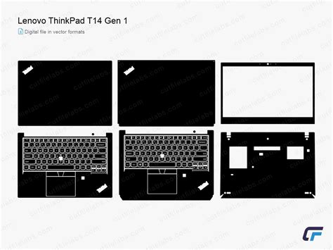 Lenovo Thinkpad T Gen Gen Cut File Template Cutfilelabs