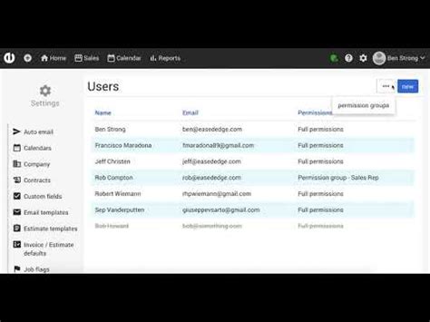 Permissions Permission Groups YouTube