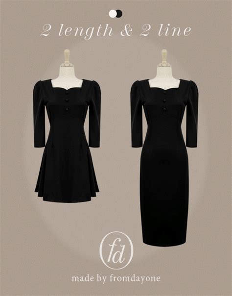 Made 마르세유 하트넥 콩단추 원피스 미니 롱 Ver 훌버전 H버전 하객룩 연말룩 격식룩 에이블리