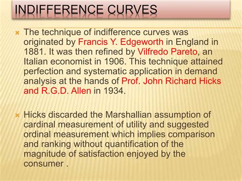 Indifference Curve Analysis Ordinal Approach Theory Pptx