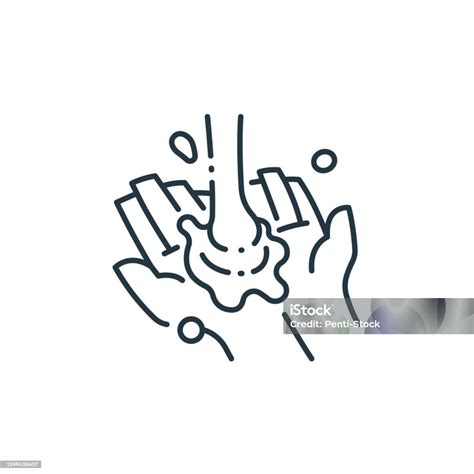 세안 벡터 아이콘 세척 편집 가능한 스트로크 웹 및 모바일 앱 로고 인쇄 매체에 사용하기 위한 선형 기호 를 세척합니다 얇은 선 그림 벡터 격리 된 윤곽선 도면입니다