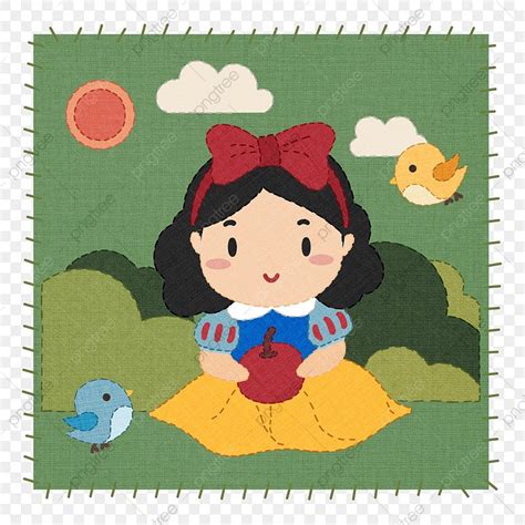 백설 공주 일러스트 작은 신선한 백설 공주 숲 Png 일러스트 및 Psd 이미지 무료 다운로드 Pngtree