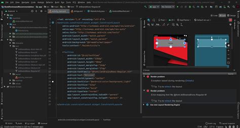 Jetbrains Mono Font Not Showing In My Android Sudio Project In Font