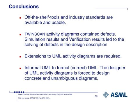 Ppt Model Checking Systems Described Using Uml Activity Diagrams Within Asml Powerpoint