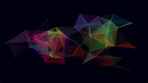 Premium Vector Network Connection Structure Abstract Blue Background With Moving Dots Lines