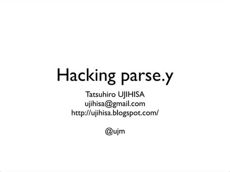 hacking parse y rubykansai38 pdf programming languages computing