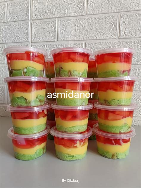 Its All About Syakila Hz Cara Buat Puding Triffle Dalam Cup Layer Macam Ini Baru Cantik