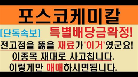 포스코케미칼 포스코케미칼주가전망포스코케미칼주가포스코케미칼분석포스코케미칼차트분석포스코케미칼실적포스코케미칼종목분석 Youtube