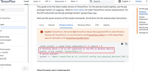 Tensorflow Pytorch 윈도우 VSCode에서 GPU사용하기 Lee Yeonjuns Git Blog
