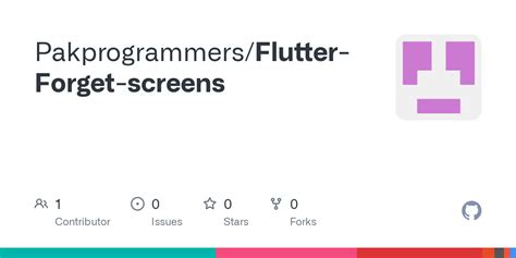 Github Pakprogrammersflutter Forget Screens