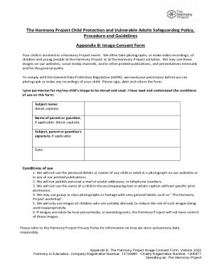 Fillable Online Appendix B Image Consent Form Fax Email Print PdfFiller