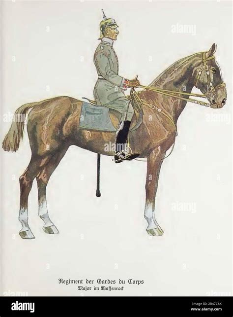 Uniform Regiment Der Gardes Du Corps Tafel 12 Paul Casberg Stock