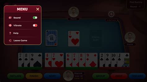 rummy game ui on behance