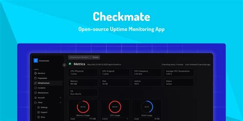 checkmate open source uptime monitoring app made with react js
