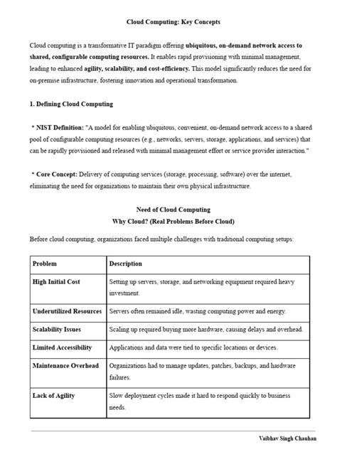 Cloud Computing Notes Unit 1 Pdf Cloud Computing Software As A