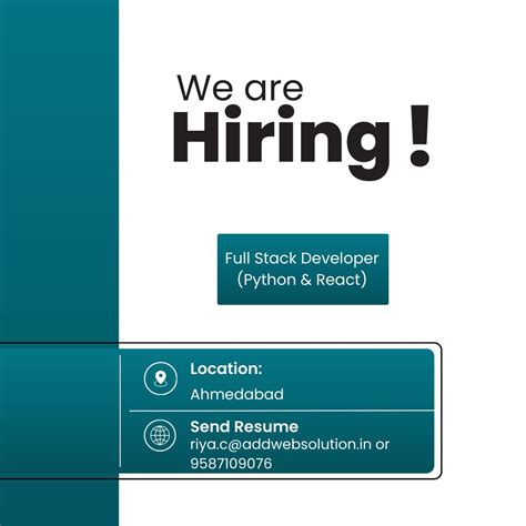 Addweb Solution Private Limited Is Hiring For Below Positions Riya Choudhary