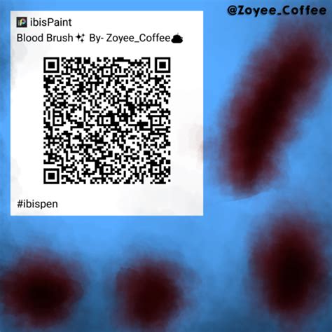 Blood Brush Qr Codeo／ Ibispen Ibispaint