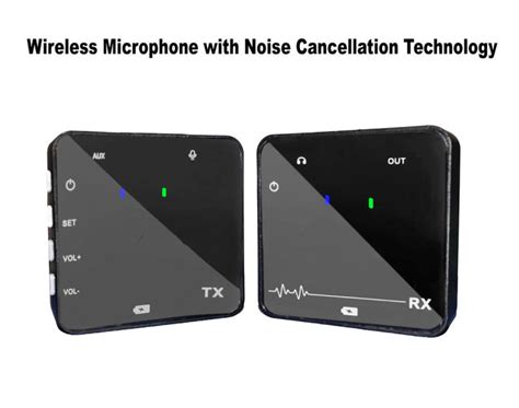Technozero Wireless Microphone With Background Noise Reducer Chips For Smartphone Tablet Laptop