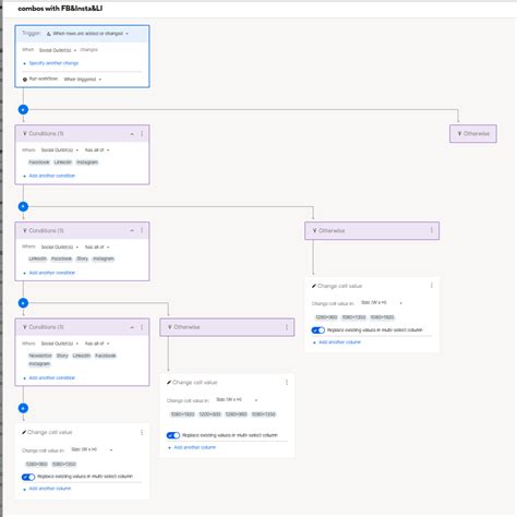 Creating An Automation Workflow With Multiple Conditions To Populate