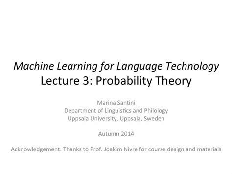 Pdf Lecture 3 Probability Theory Dokumentips