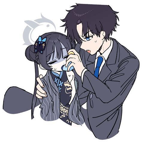 Sensei And Kisaki Blue Archive Drawn By Jeomo Danbooru
