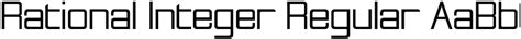 Rational Integer Font Download Free For Desktop And Webfont