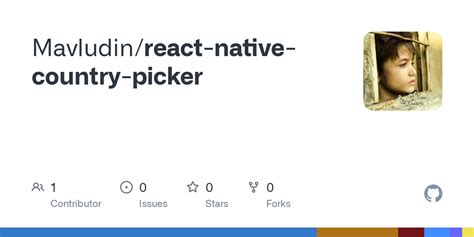 GitHub Mavludin React Native Country Picker