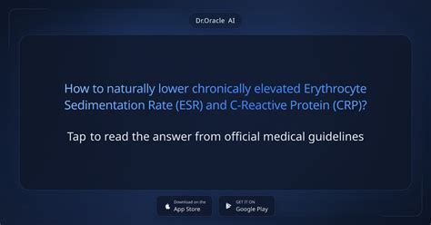 How To Naturally Lower Chronically Elevated Erythrocyte Sedimentation Rate Esr And C Reactive