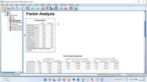 Learn Factor Analysis Using Spss Principal Component Analysis In Spss