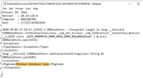 scorch 2019 the server threw an exception error after applying