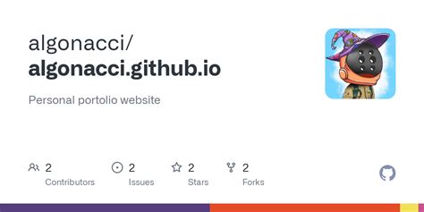 Github Algonacci Personal Portolio Website