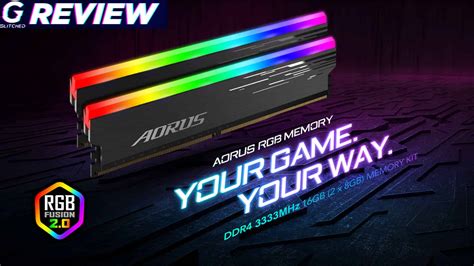 Gigabyte Aorus Rgb Ddr4 16gb 2x8gb 3333mhz Ram Review