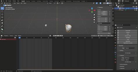 Blender 3d Toss Object Into Another Object With Rigid Body