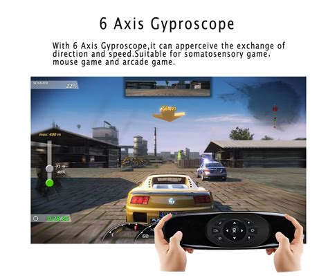 New C120 English Version 6 Axis Gyro 2 4g Mini Wireless Air Mouse Qwerty Keyboard For Android