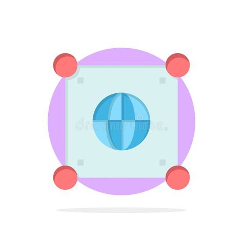 Globe Global World Science Abstract Circle Background Flat Color