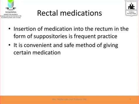 Rectal And Vaginal Medicationpptx