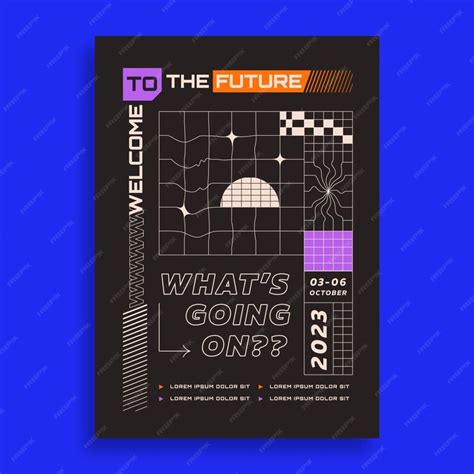 평면 디자인 그리드 포스터 템플릿 무료 벡터