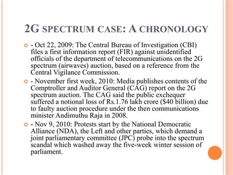 2g Spectrum Scam Pptx Telecommunications Industry Industries