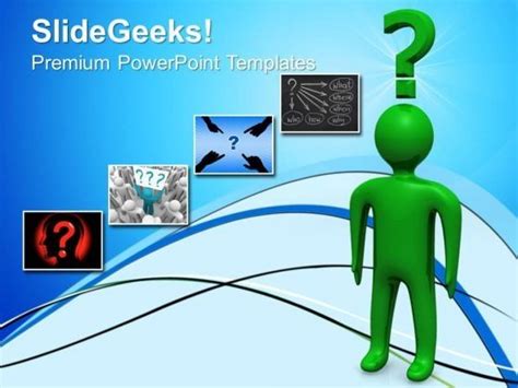 Man With Question People PowerPoint Templates And PowerPoint Themes 0612
